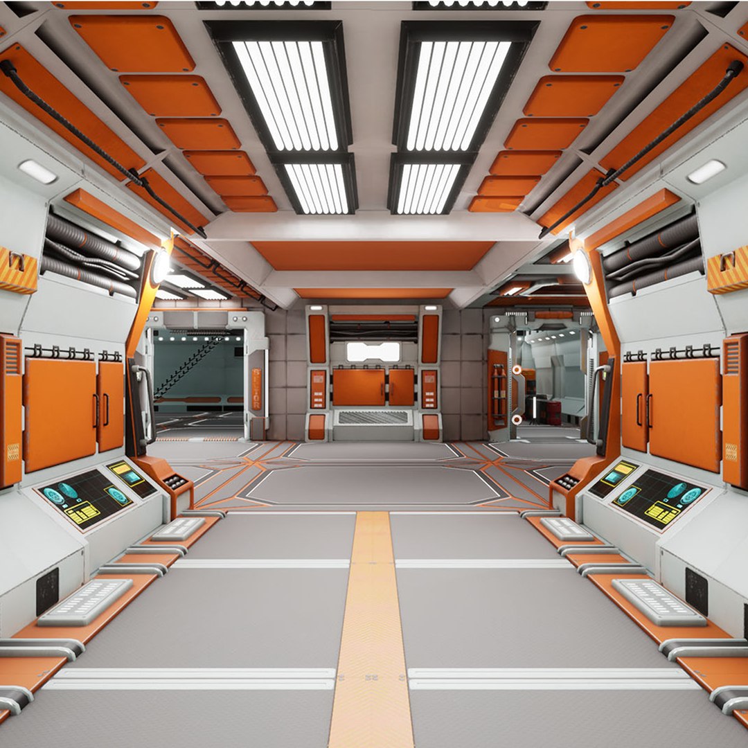 SciFi Modular Level 3D Model - TurboSquid 2136828