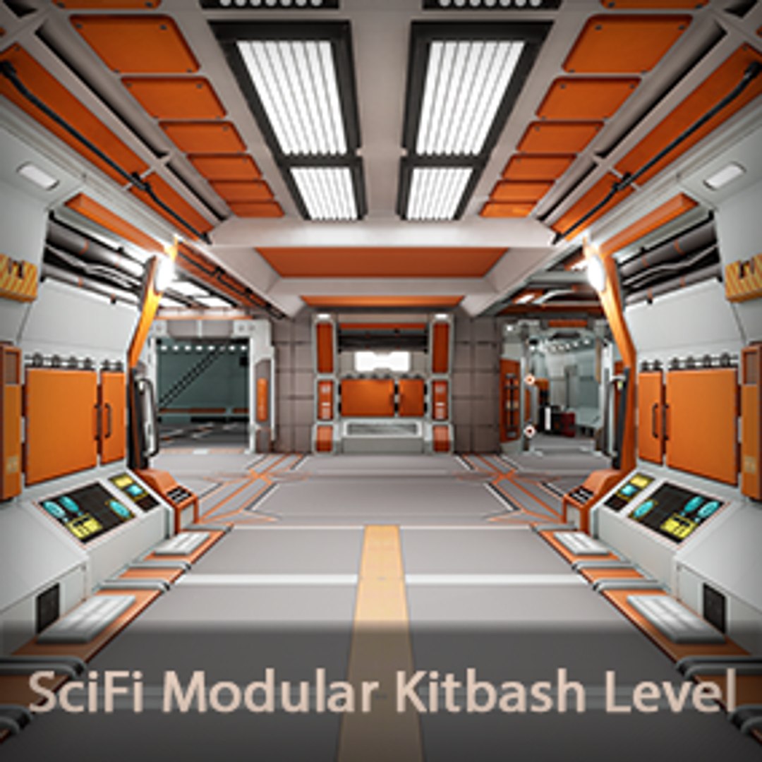 SciFi Modular Level 3D Model - TurboSquid 2136828