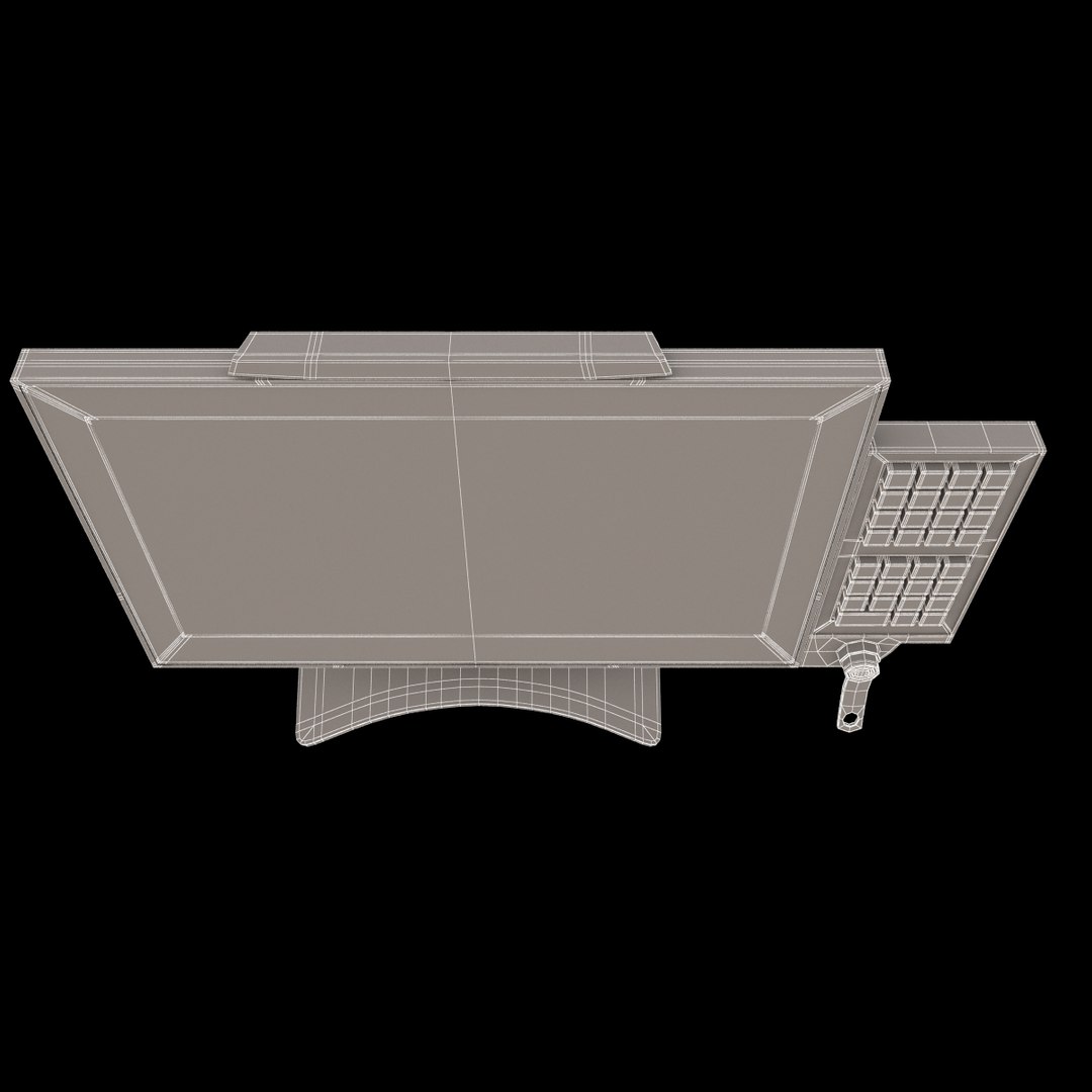 Supermarket Cash Register 3d Model