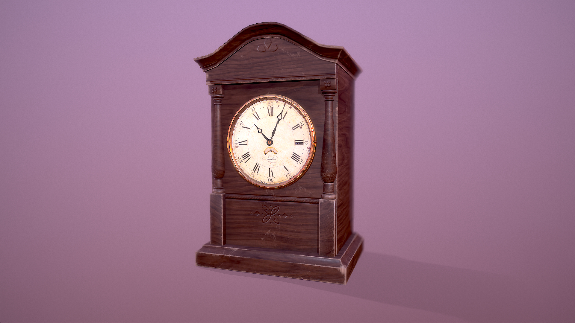 Old Antique Clock 3D model - TurboSquid 1883340