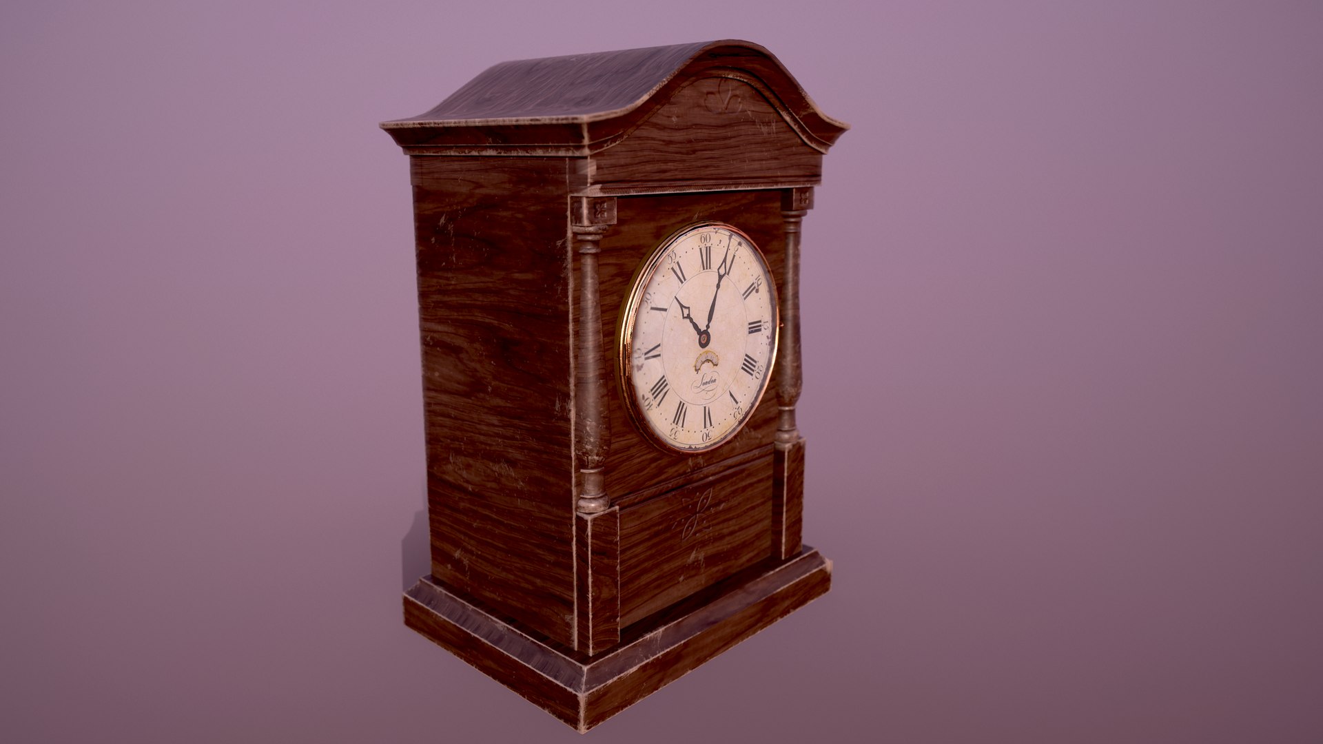 Old Antique Clock 3D model - TurboSquid 1883340