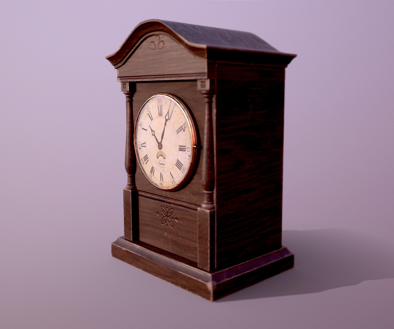 Old Antique Clock 3D model - TurboSquid 1883340