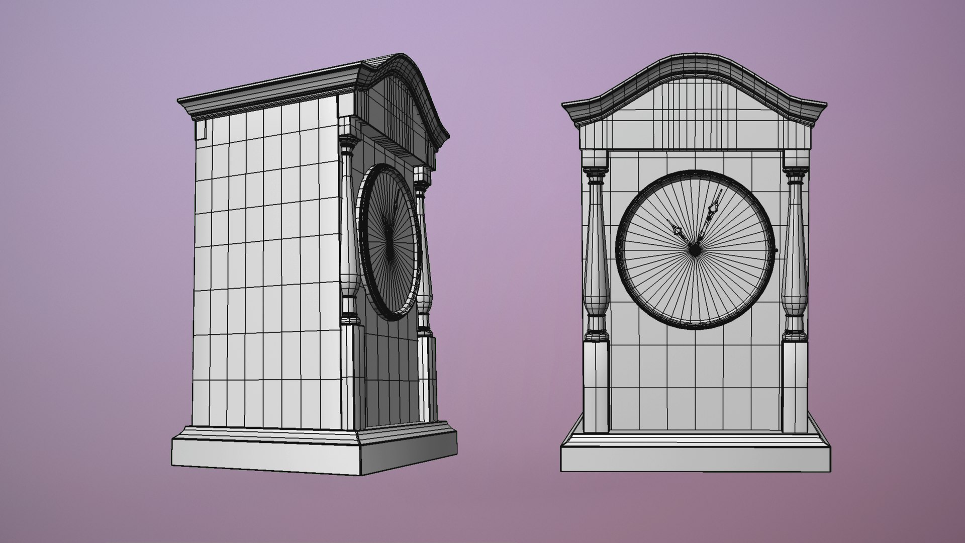 Old Antique Clock 3D model - TurboSquid 1883340