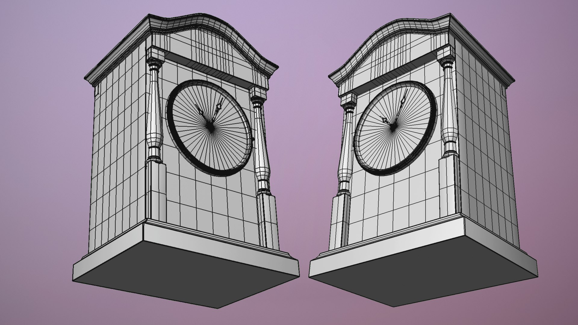 Old Antique Clock 3D model - TurboSquid 1883340