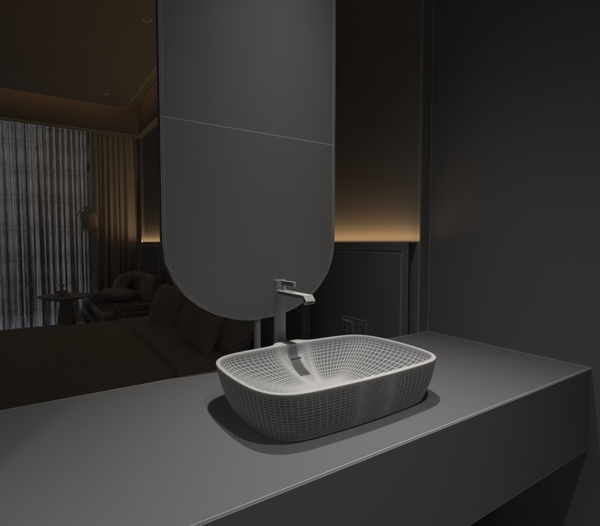 3D model Hotel Big Bed Room - TurboSquid 1718793