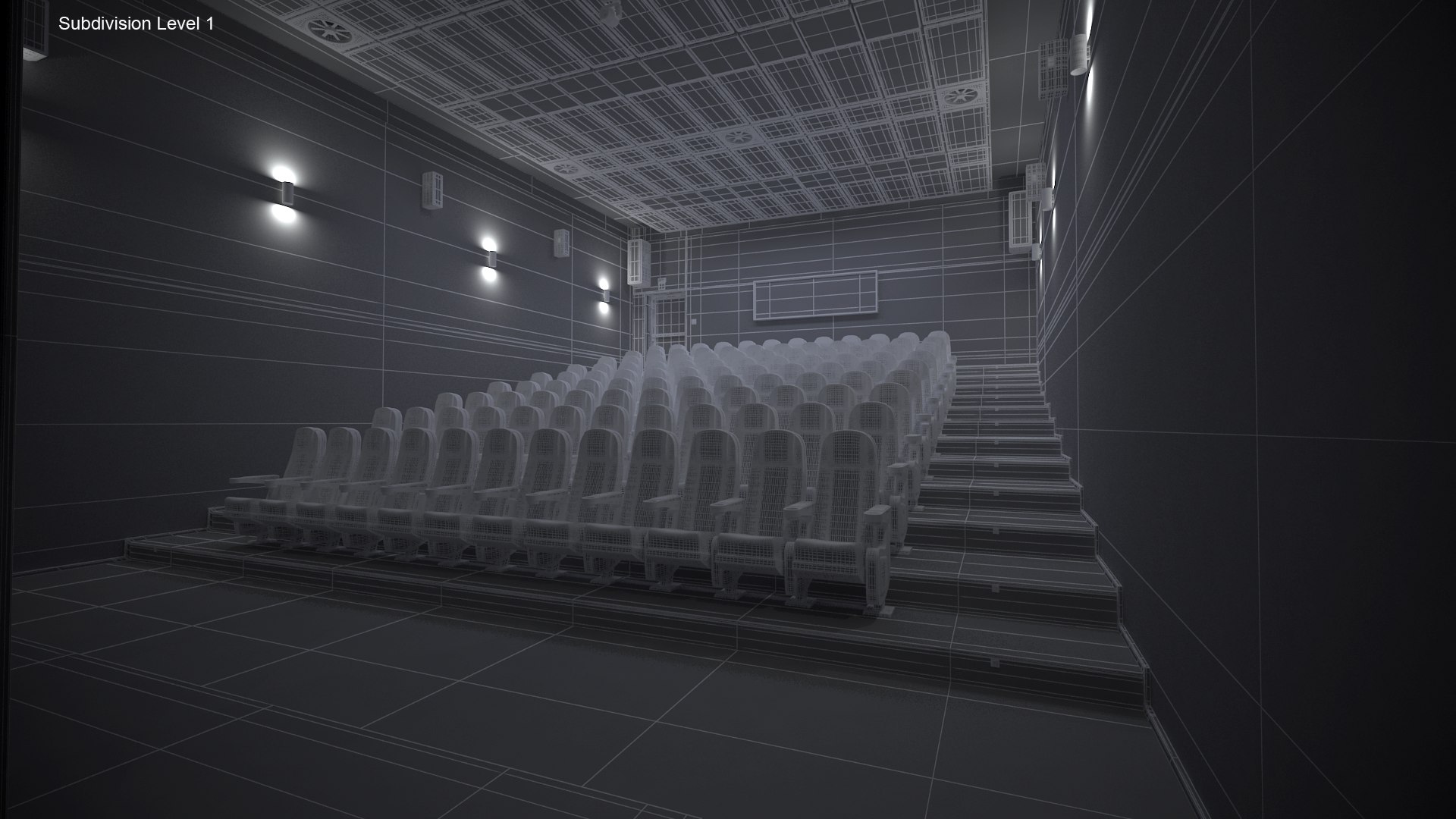 Small Auditorium Scene 3D Model - TurboSquid 1508566