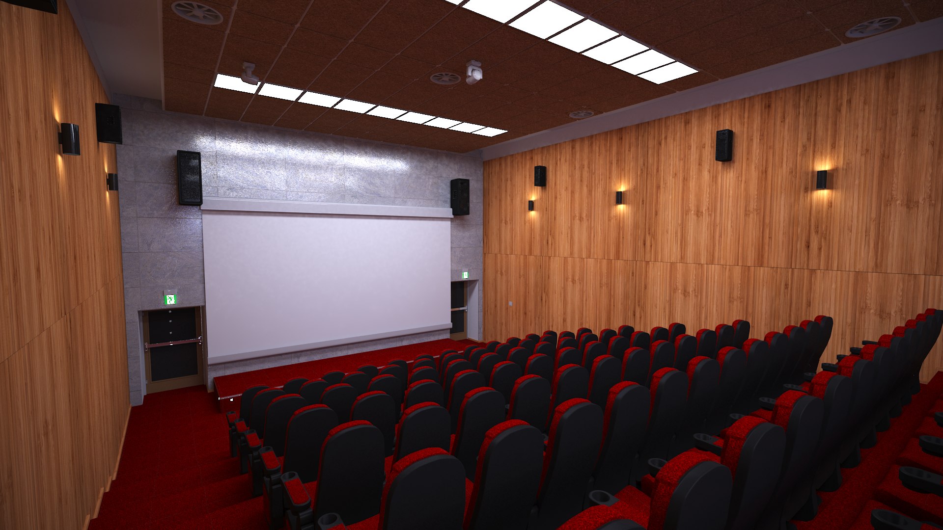 Small Auditorium Scene 3D Model - TurboSquid 1508566