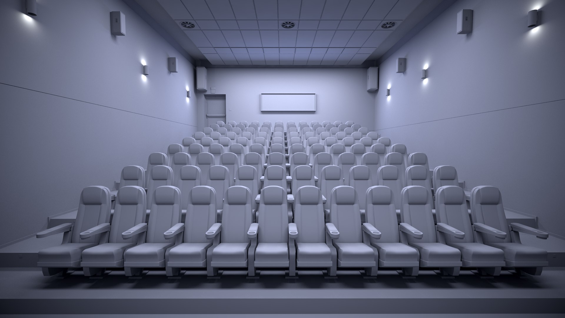 Small Auditorium Scene 3D Model - TurboSquid 1508566