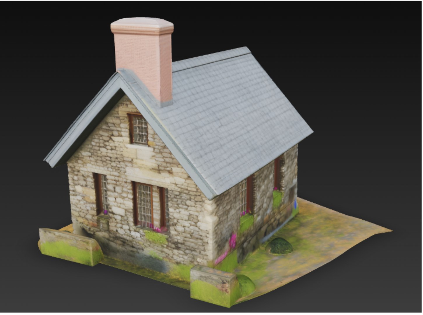 Free Cottage House 3D Model - TurboSquid 2475710