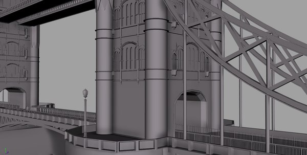3D tower bridge model - TurboSquid 1293808