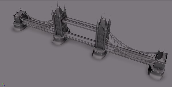 3D tower bridge model - TurboSquid 1293808