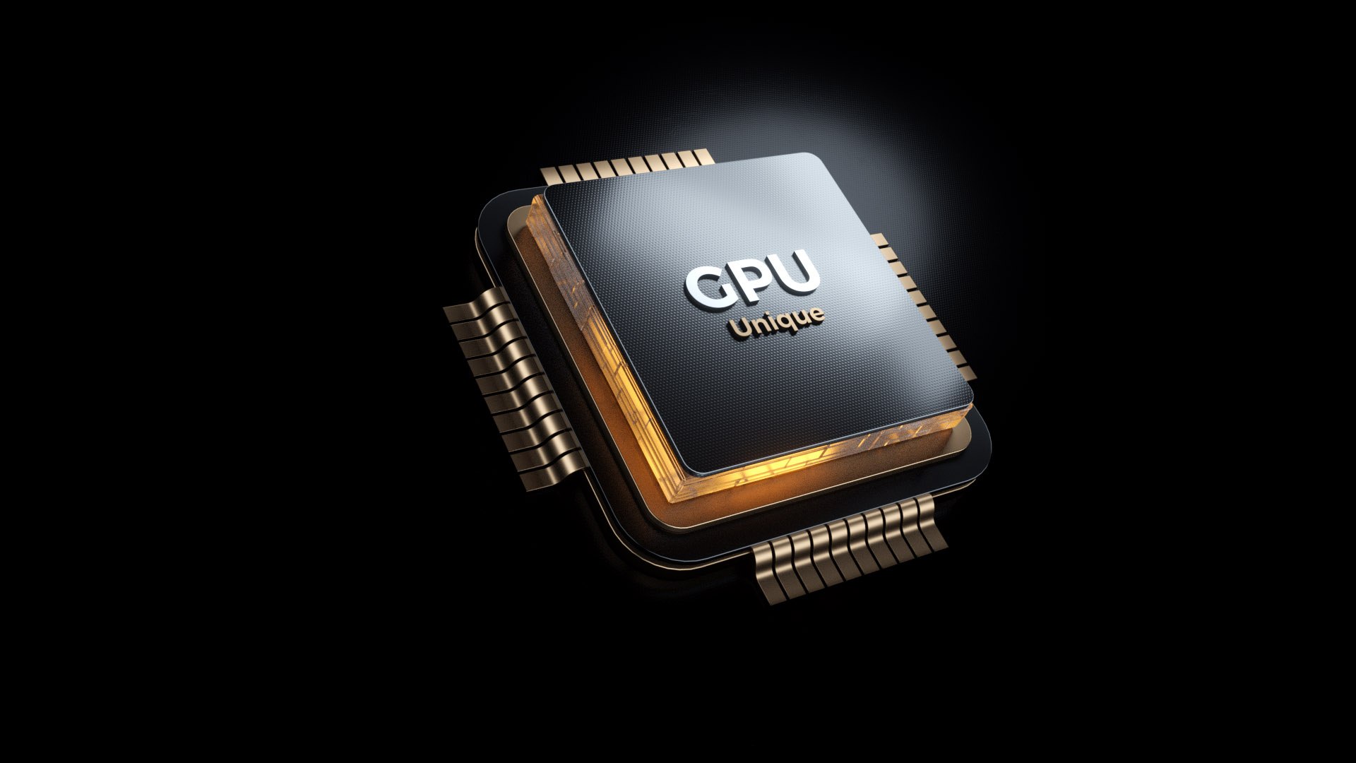 Technology CPU Chip Structure Computer Internal Chip 3D Model ...