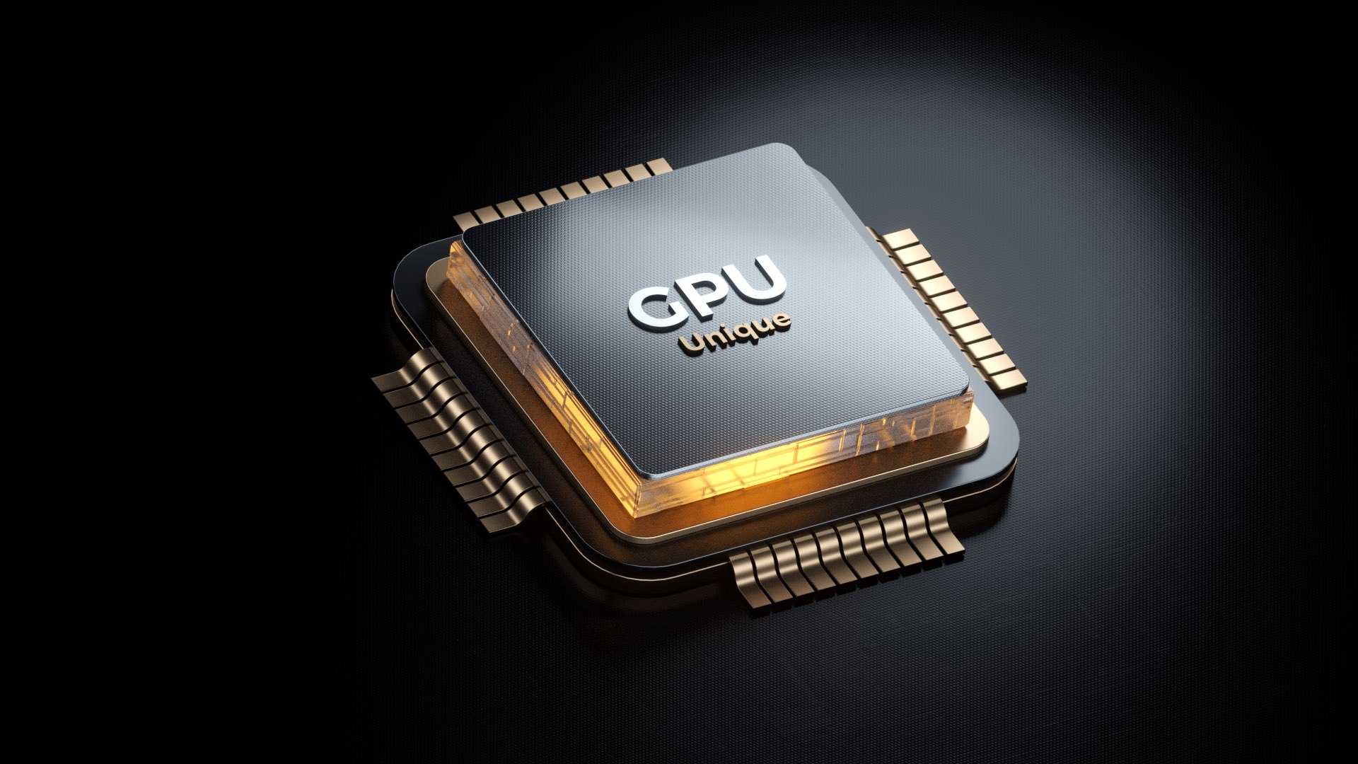 Technology CPU Chip Structure Computer Internal Chip 3D Model ...