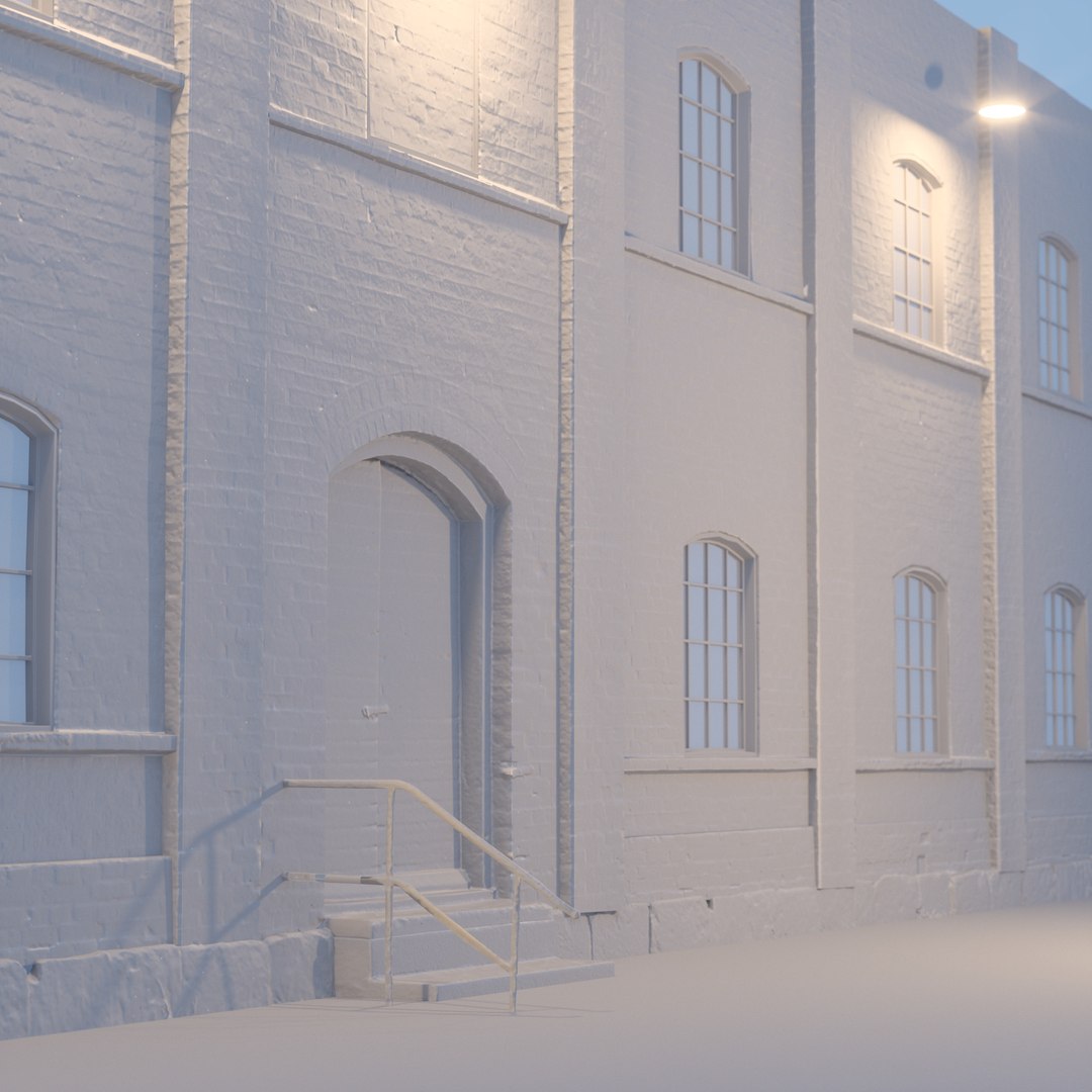 Facade Old Stone Building 001 Kit Collection 3D Model - TurboSquid 2068162