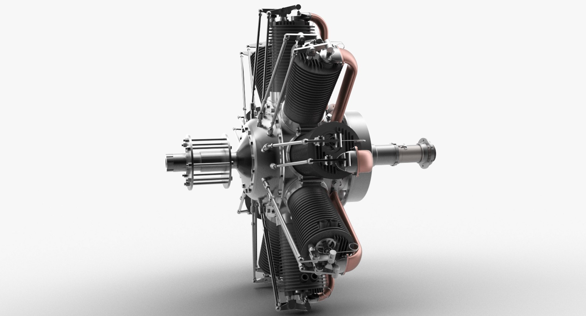 3D Clerget 9b Rotary Aircraft Engine | 1145948 | TurboSquid