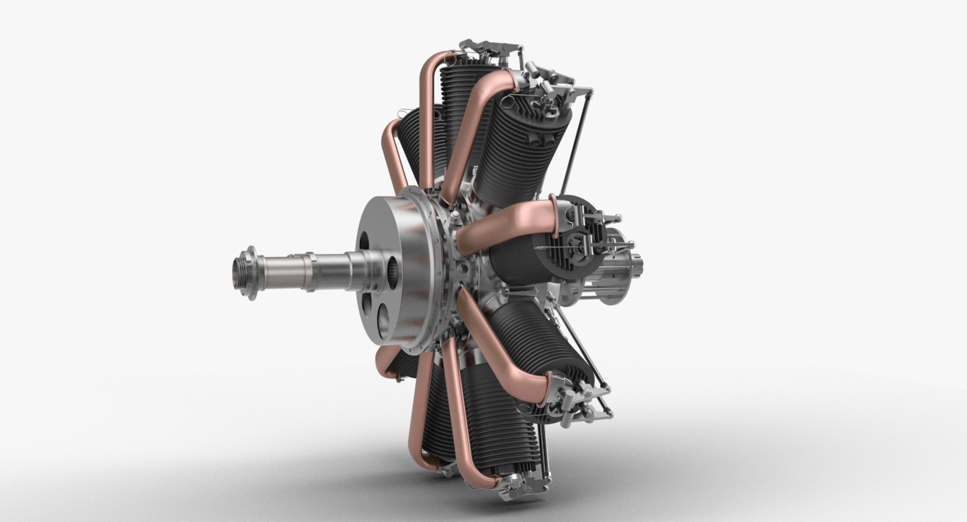 3D Clerget 9b Rotary Aircraft Engine | 1145948 | TurboSquid
