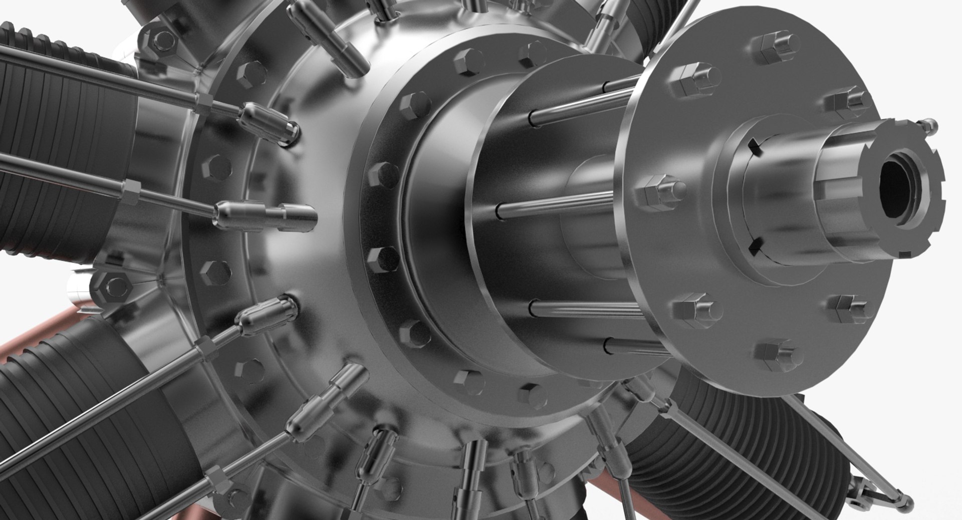 3D Clerget 9b Rotary Aircraft Engine | 1145948 | TurboSquid