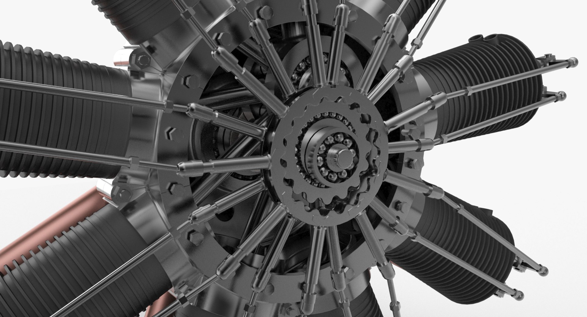 3D Clerget 9b Rotary Aircraft Engine | 1145948 | TurboSquid