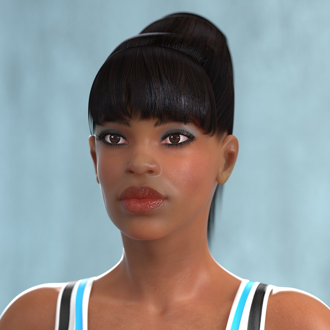 Light skin fitness woman rigged 3D model - TurboSquid 1664250