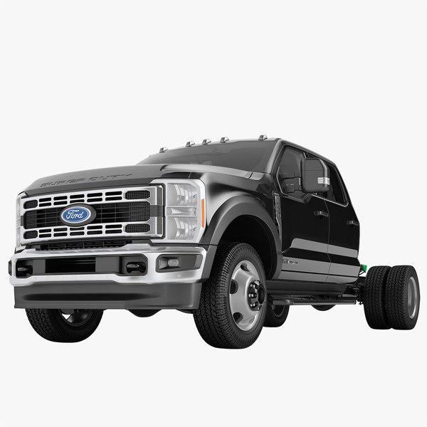modelo 3d Ford Super Duty F450 Chasis Cabina 4 Puertas 2023-05 ...