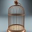 Old Bird Cage 3d Model