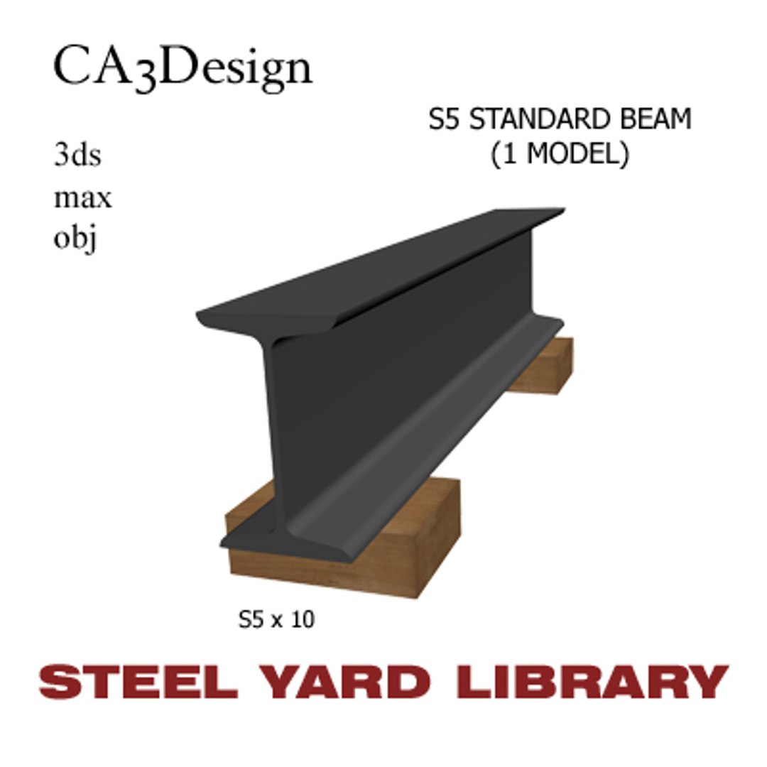 S5 Standard Beam Steel 3ds