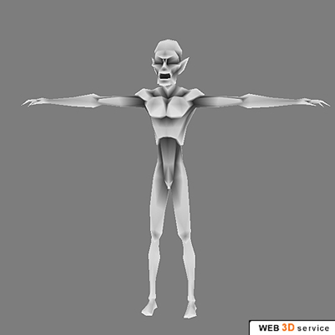 Vampire Monster 3d Model