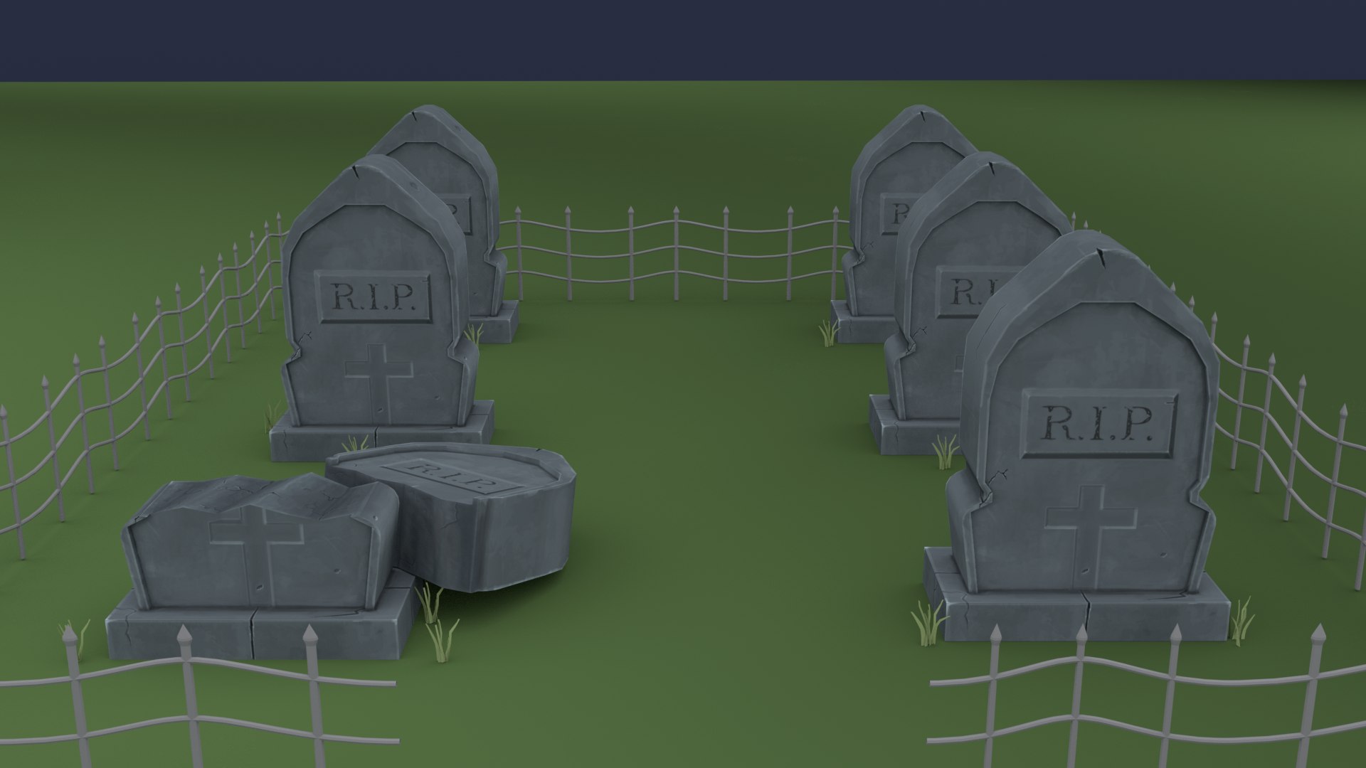 3D Model Gravestone Ready - TurboSquid 1345776