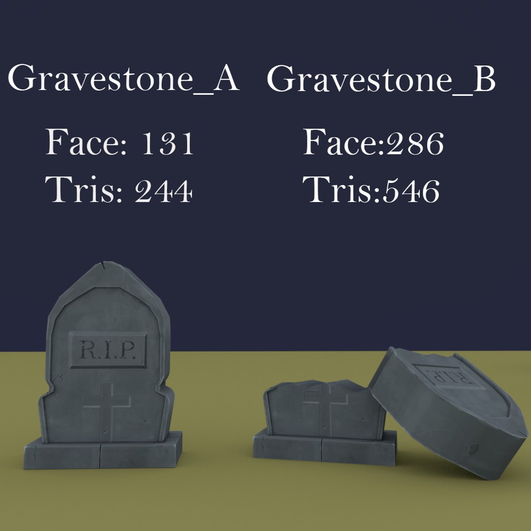 3D Model Gravestone Ready - TurboSquid 1345776