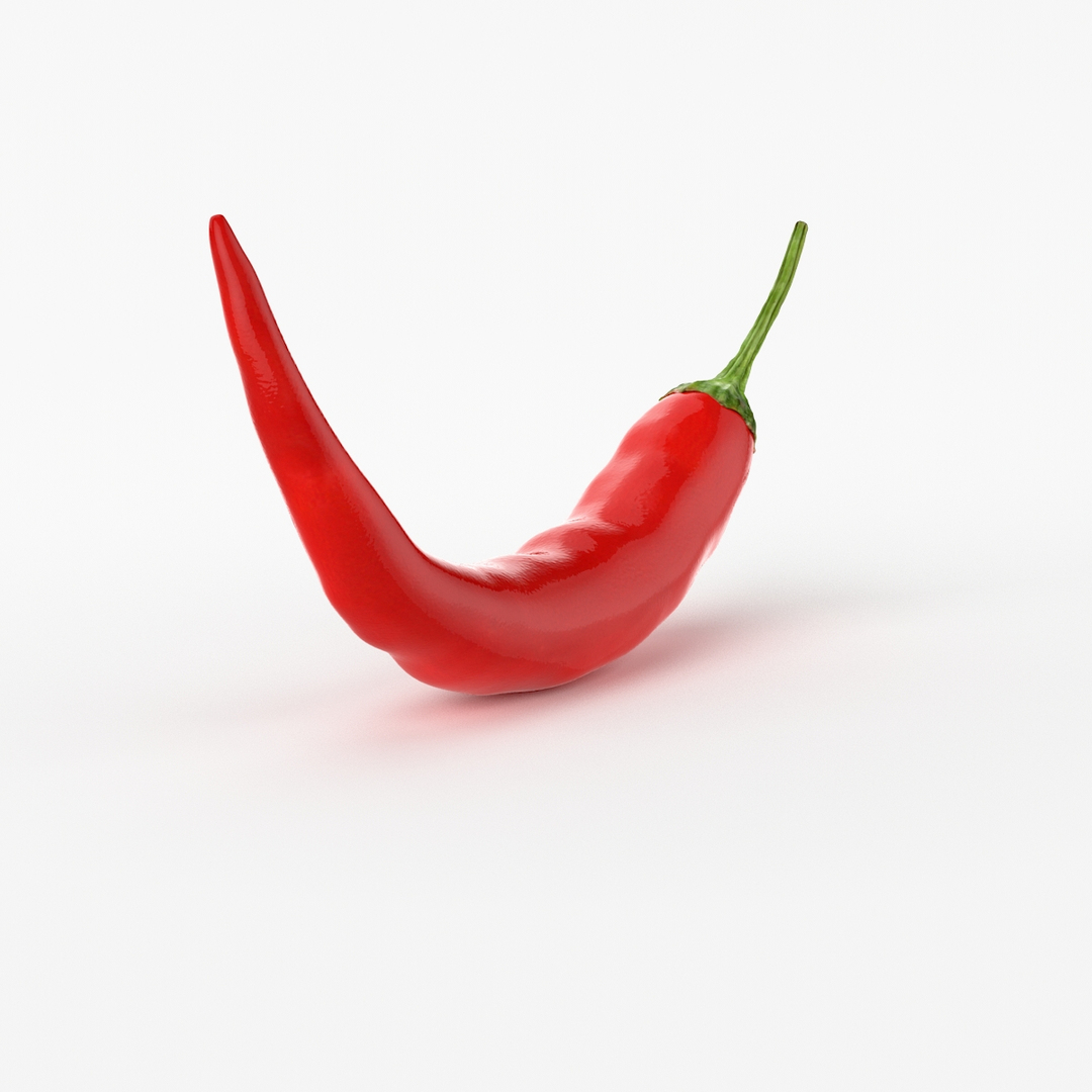 3d realistic chili real model