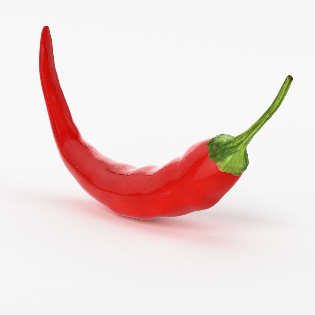 3d realistic chili real model