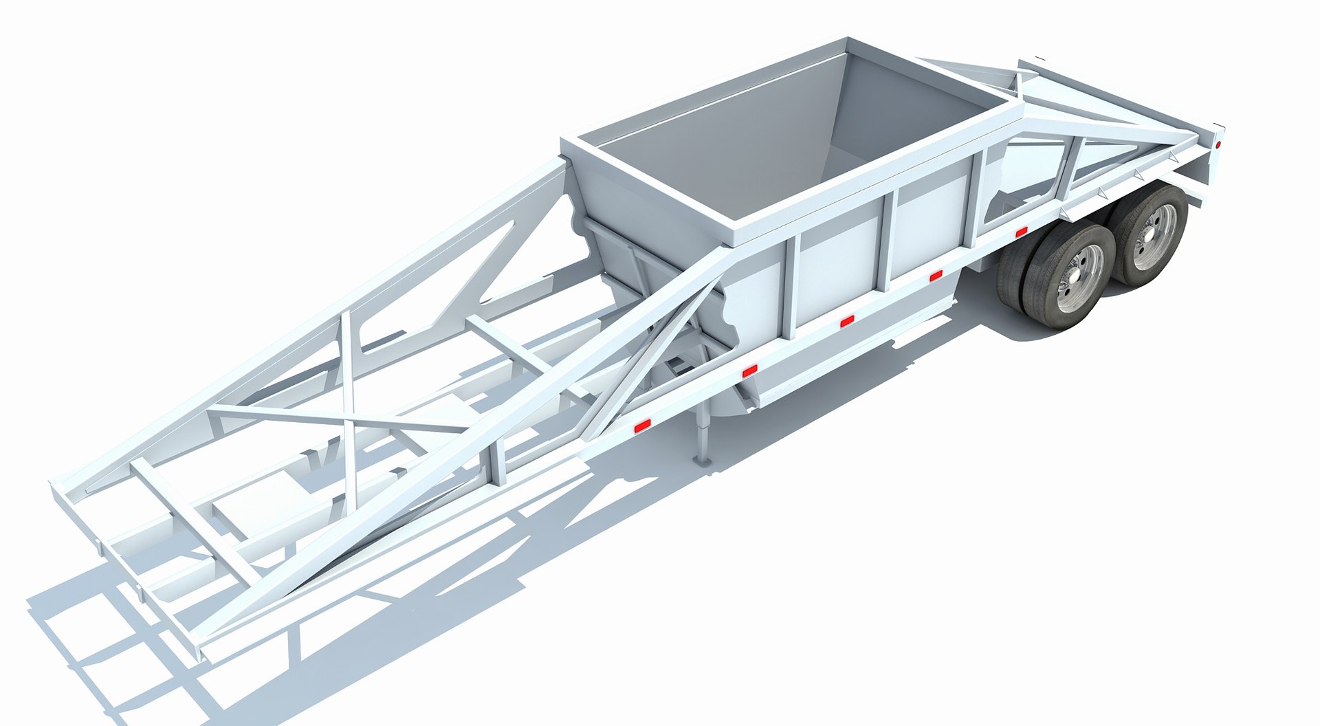 3D dump trailer model - TurboSquid 1400447