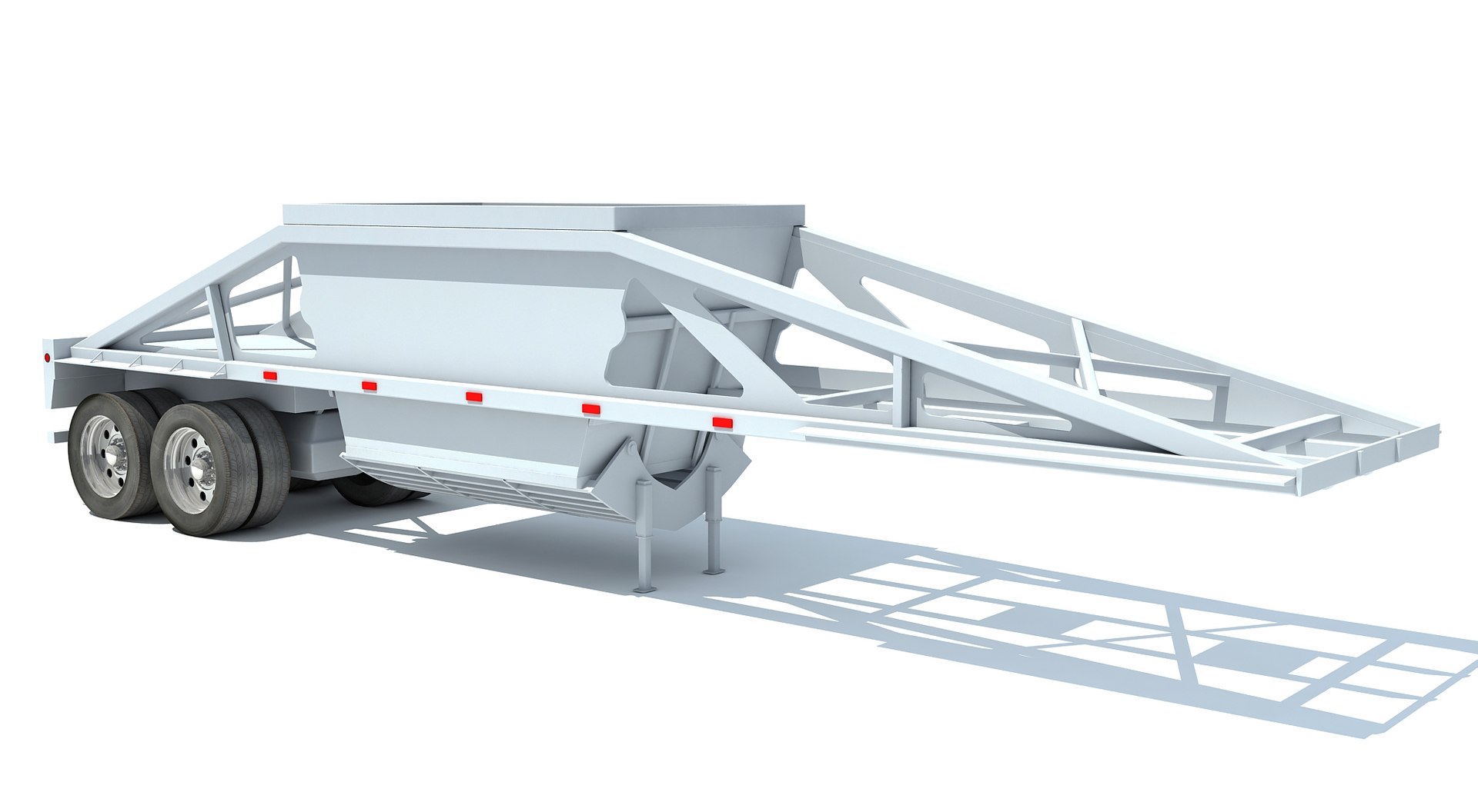 3D dump trailer model - TurboSquid 1400447