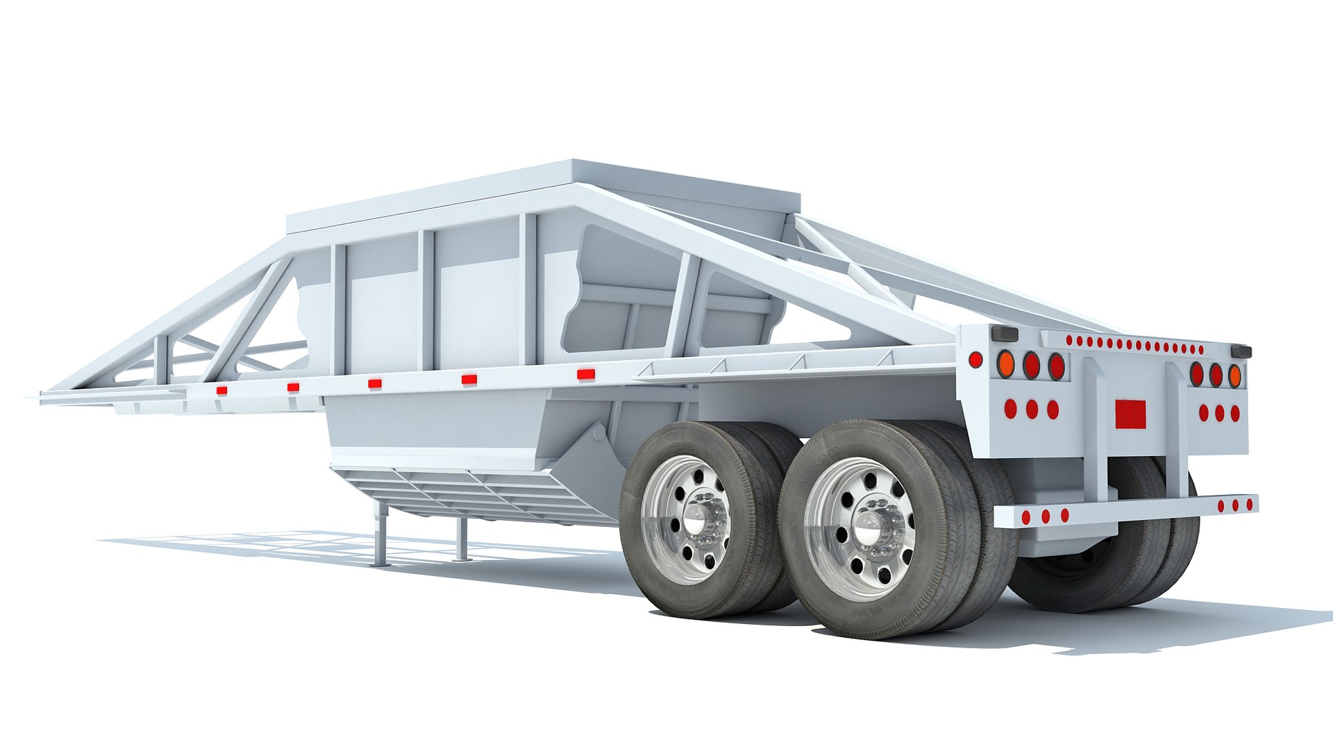 3D dump trailer model - TurboSquid 1400447
