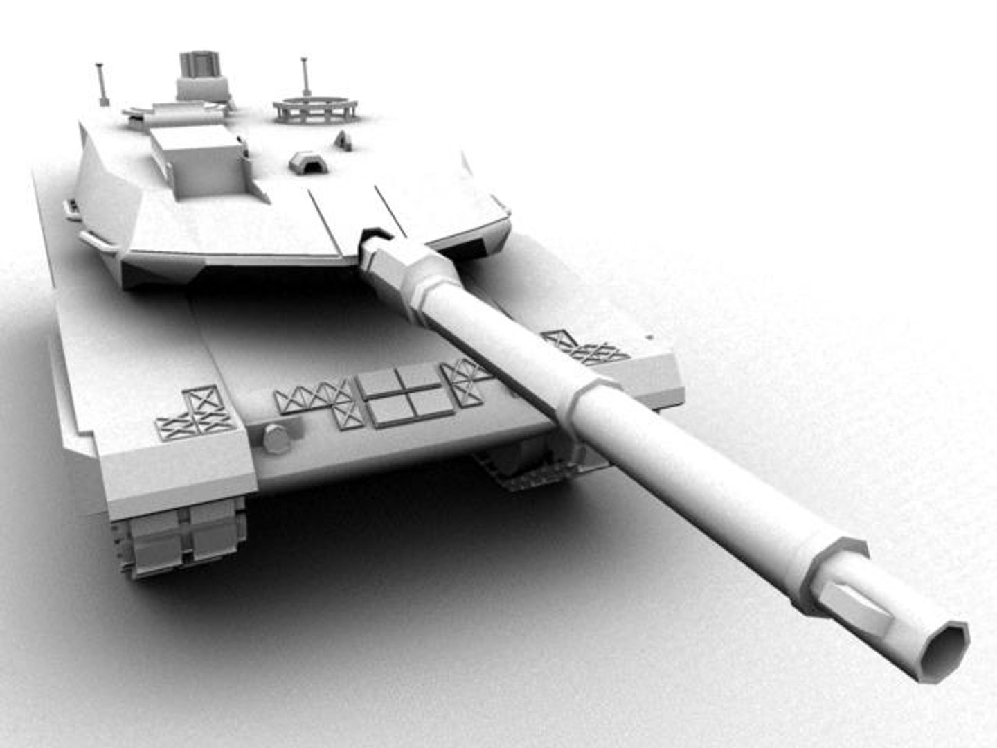 Tank Leopard2 3d Model