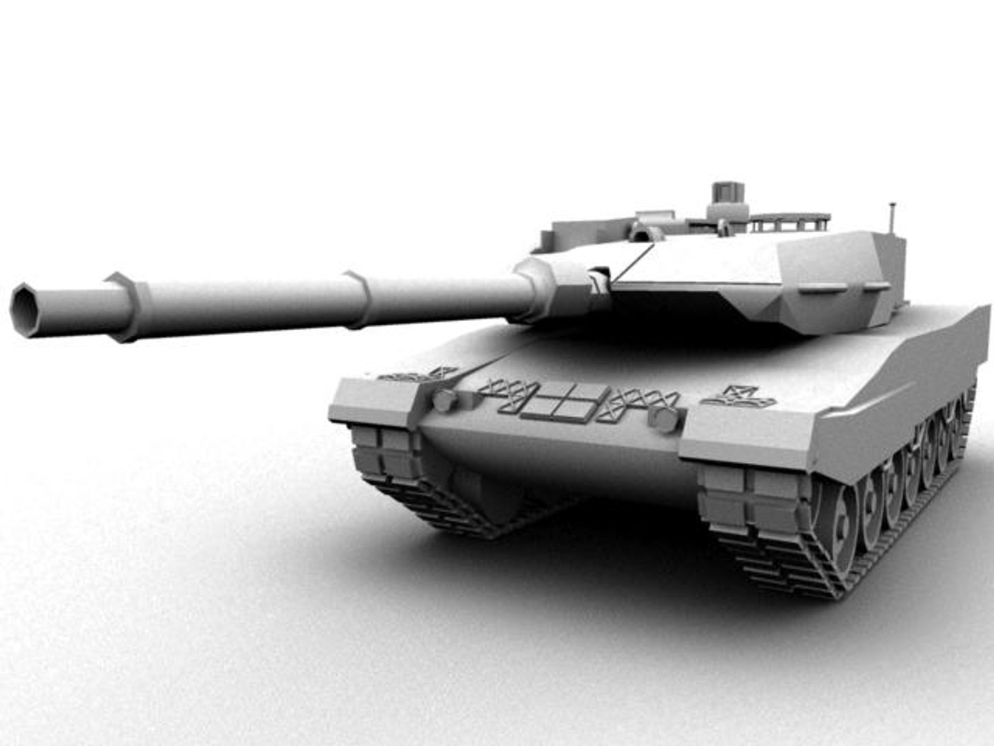 Tank Leopard2 3d Model
