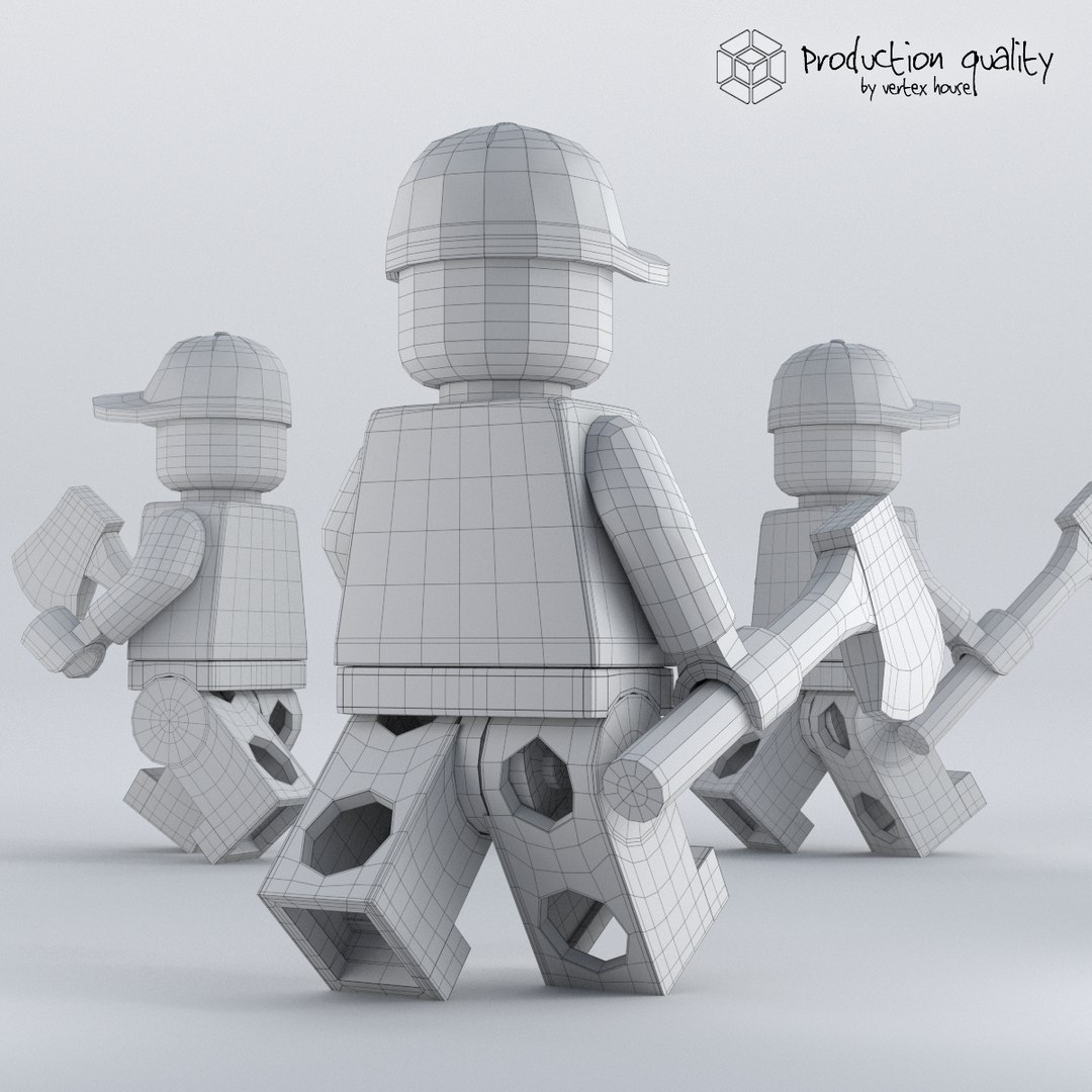 3D Lego Lumberjack Figure - TurboSquid 1158373