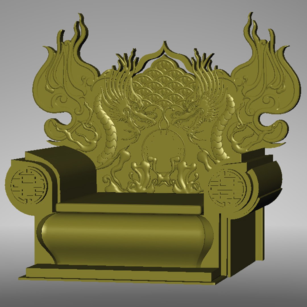 Maya Chinese Throne Chair 1