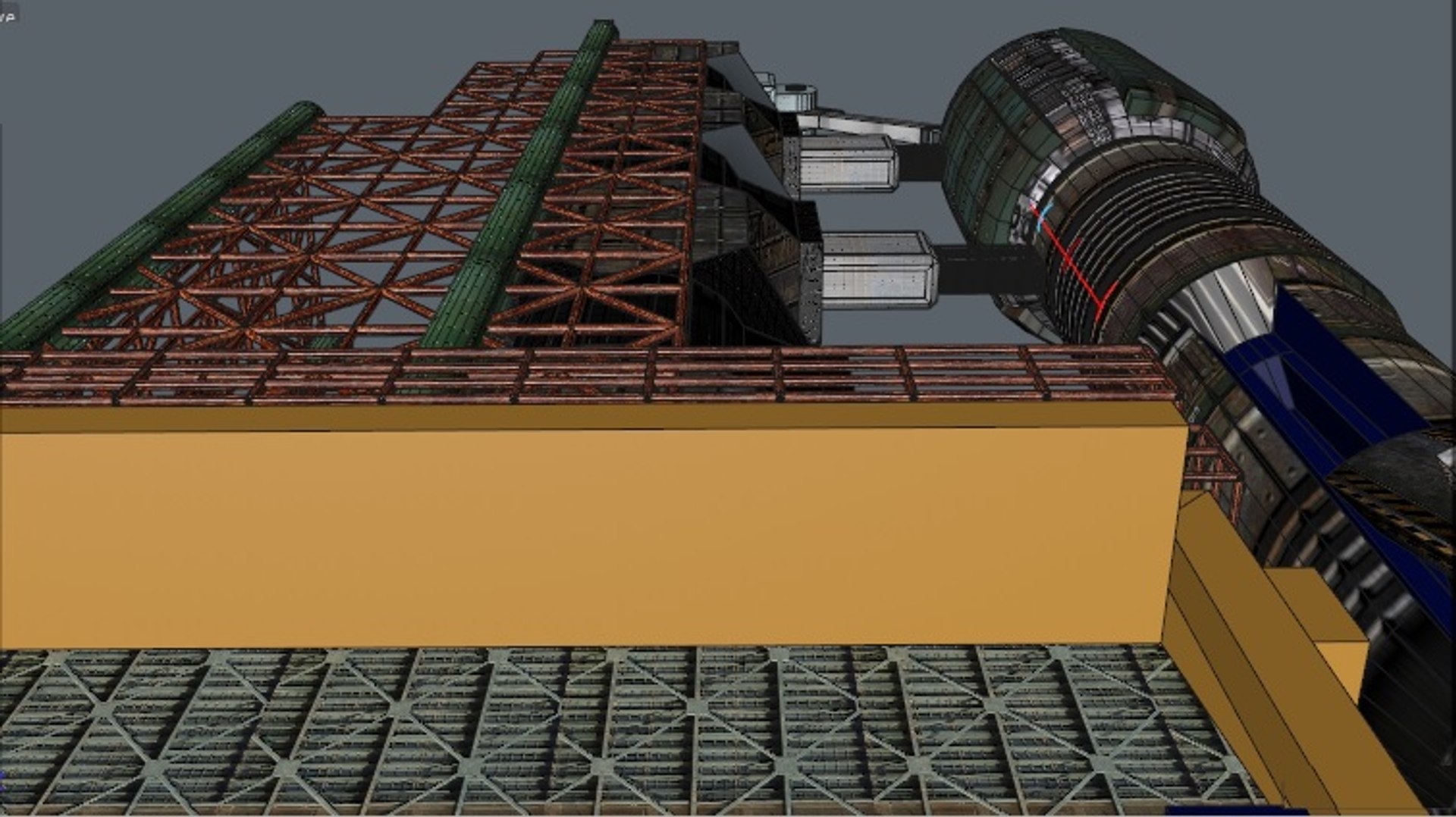 3D Landing Base Helipad And Spacerocket Model - TurboSquid 1717386