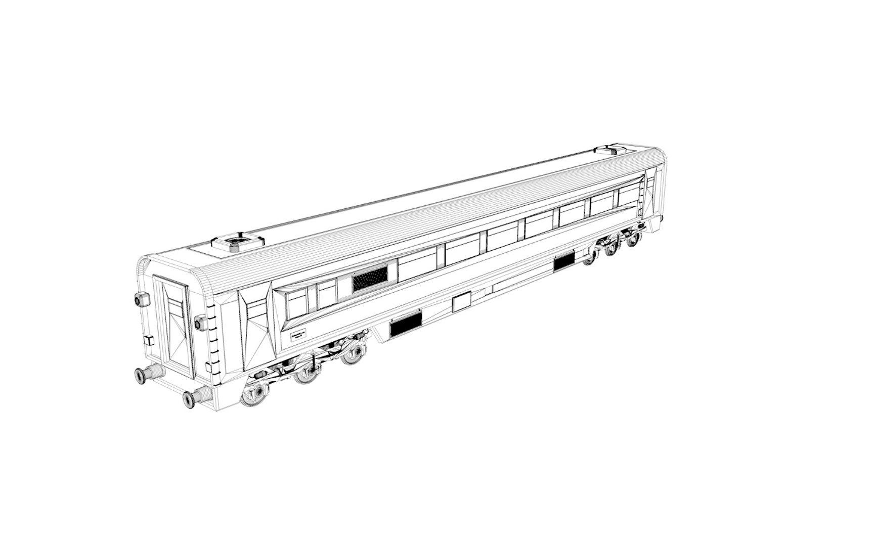 3D Vagon Train Model - TurboSquid 1443877