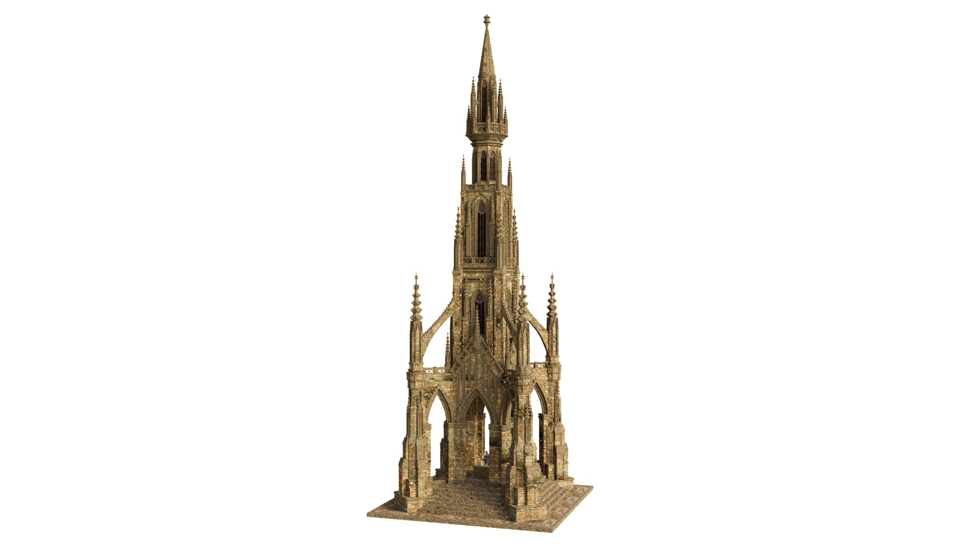 The Scott Monument Scotland Model - TurboSquid 2161581