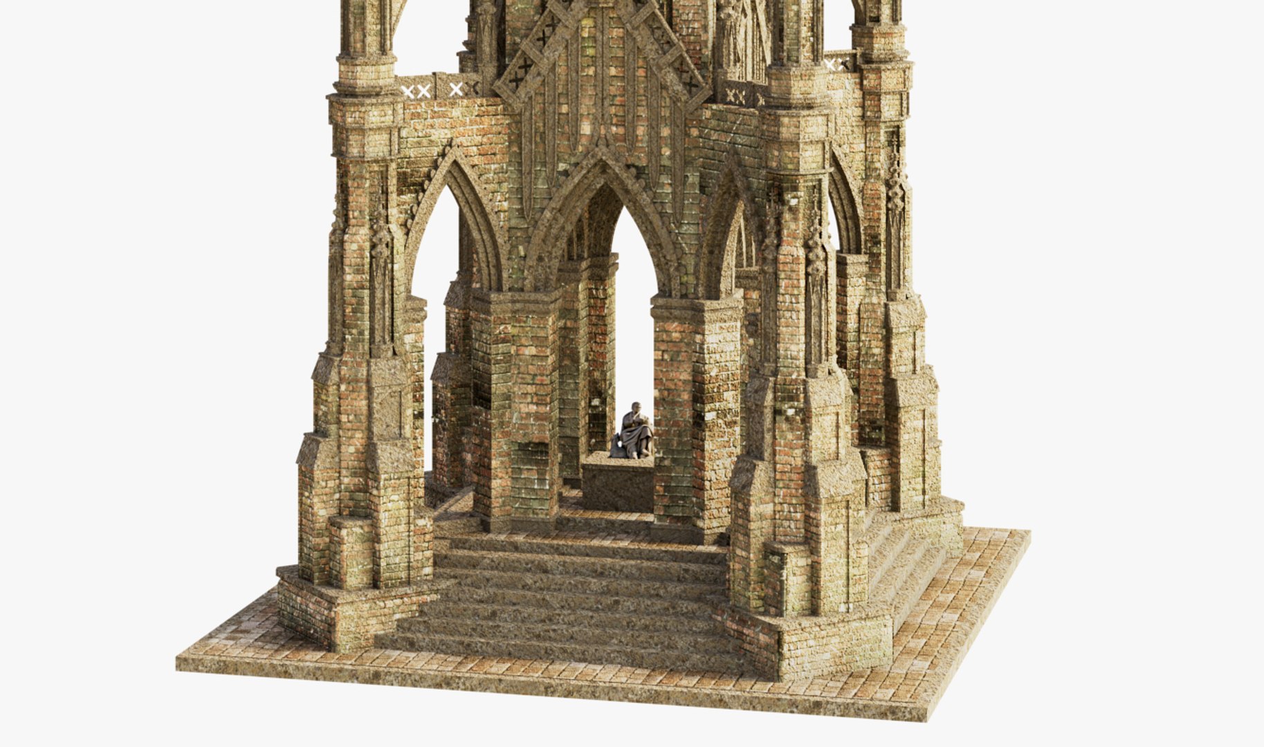 The Scott Monument Scotland Model - TurboSquid 2161581