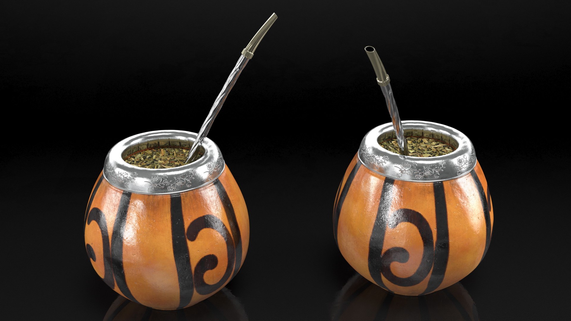 Yerba Mate Pattern 3D - TurboSquid 1860919