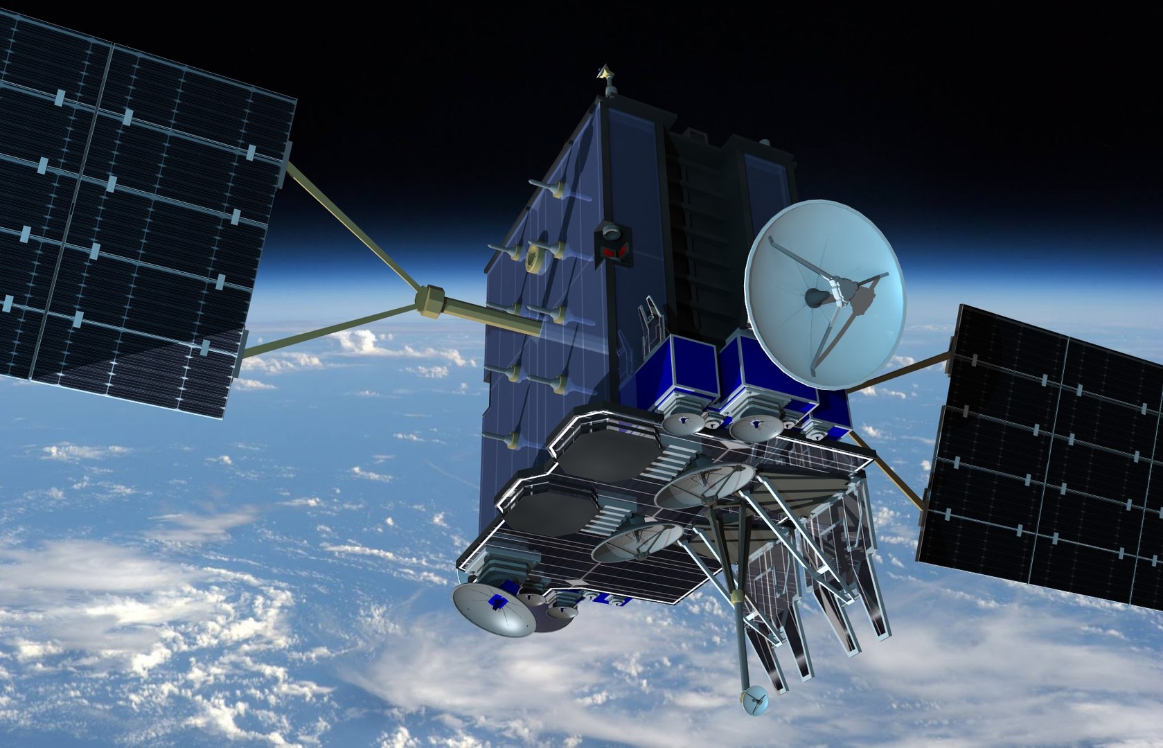 3dsmax Milstar 3 Aehf Satellite