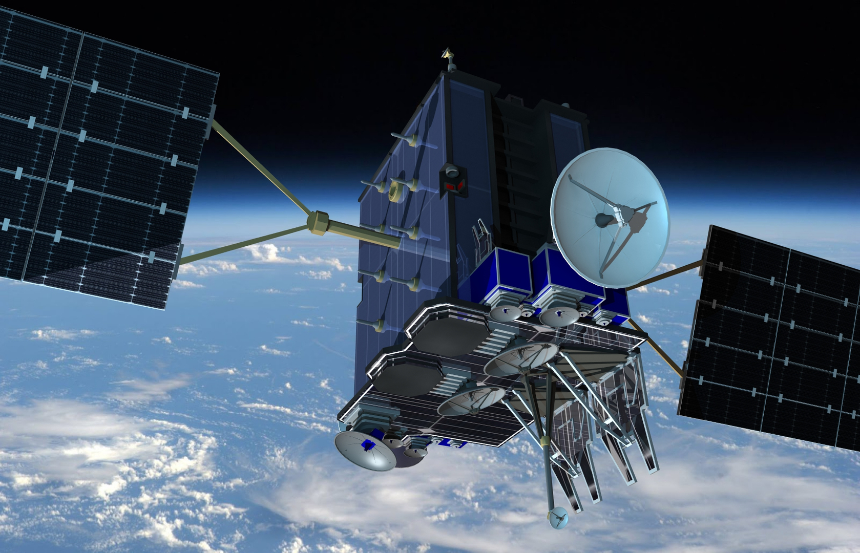 3dsmax milstar 3 aehf satellite