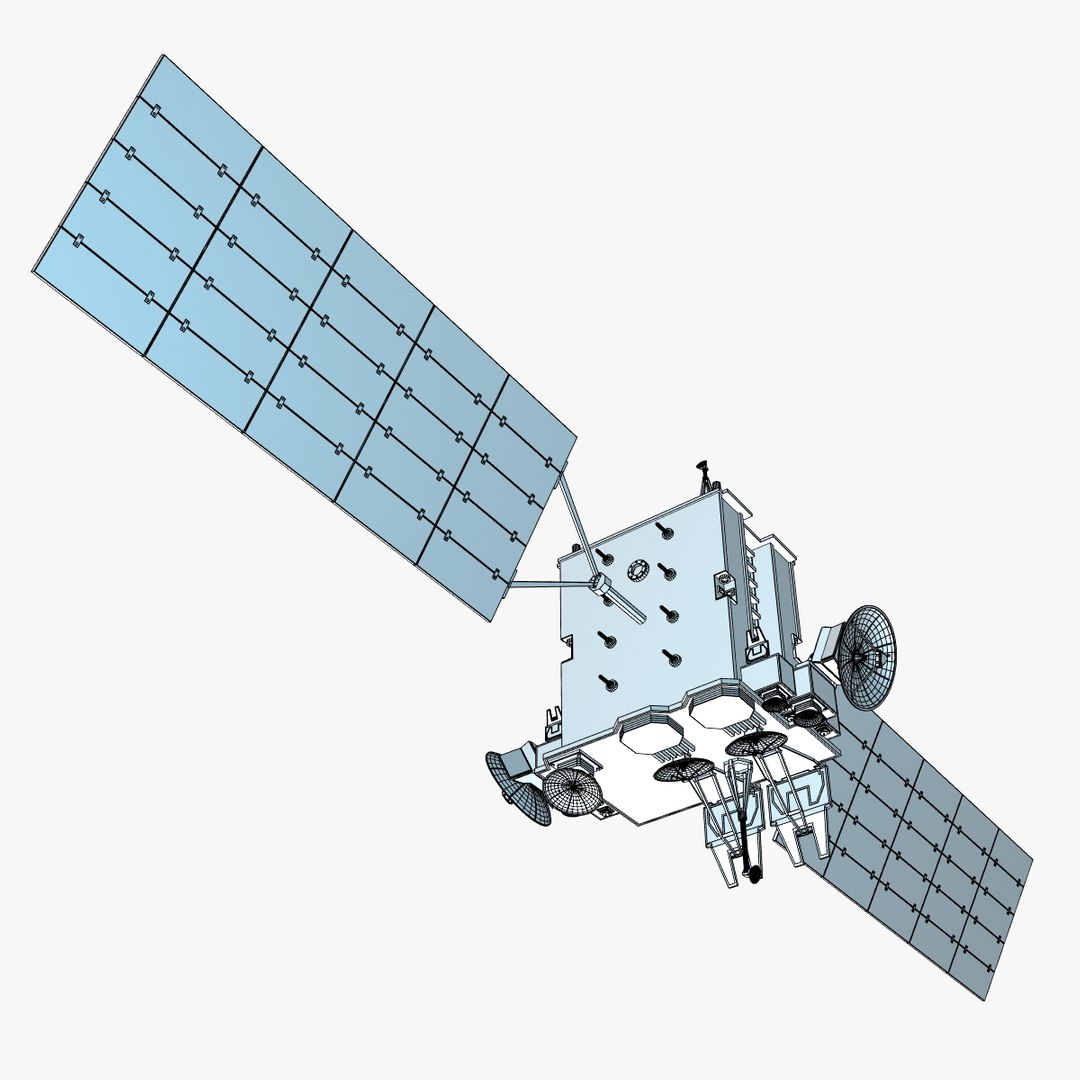 3dsmax Milstar 3 Aehf Satellite