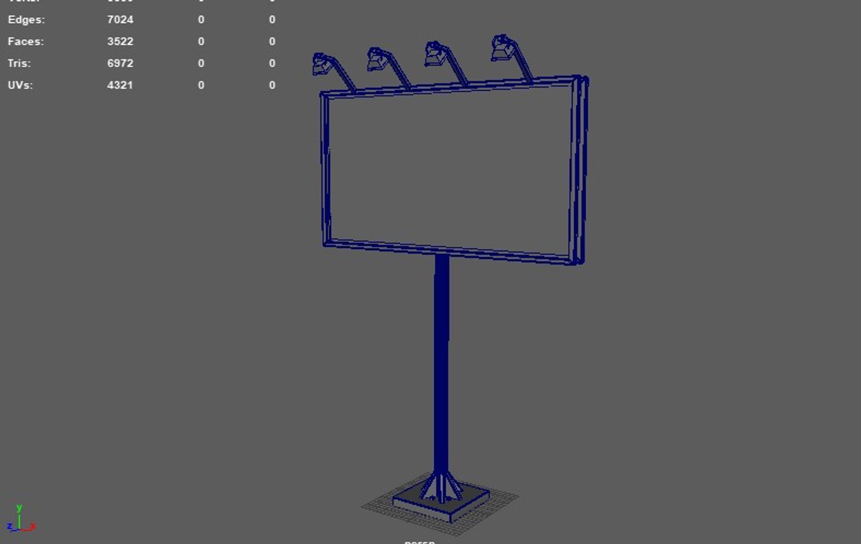 Billboard 3D Model 3D Model - TurboSquid 2351483