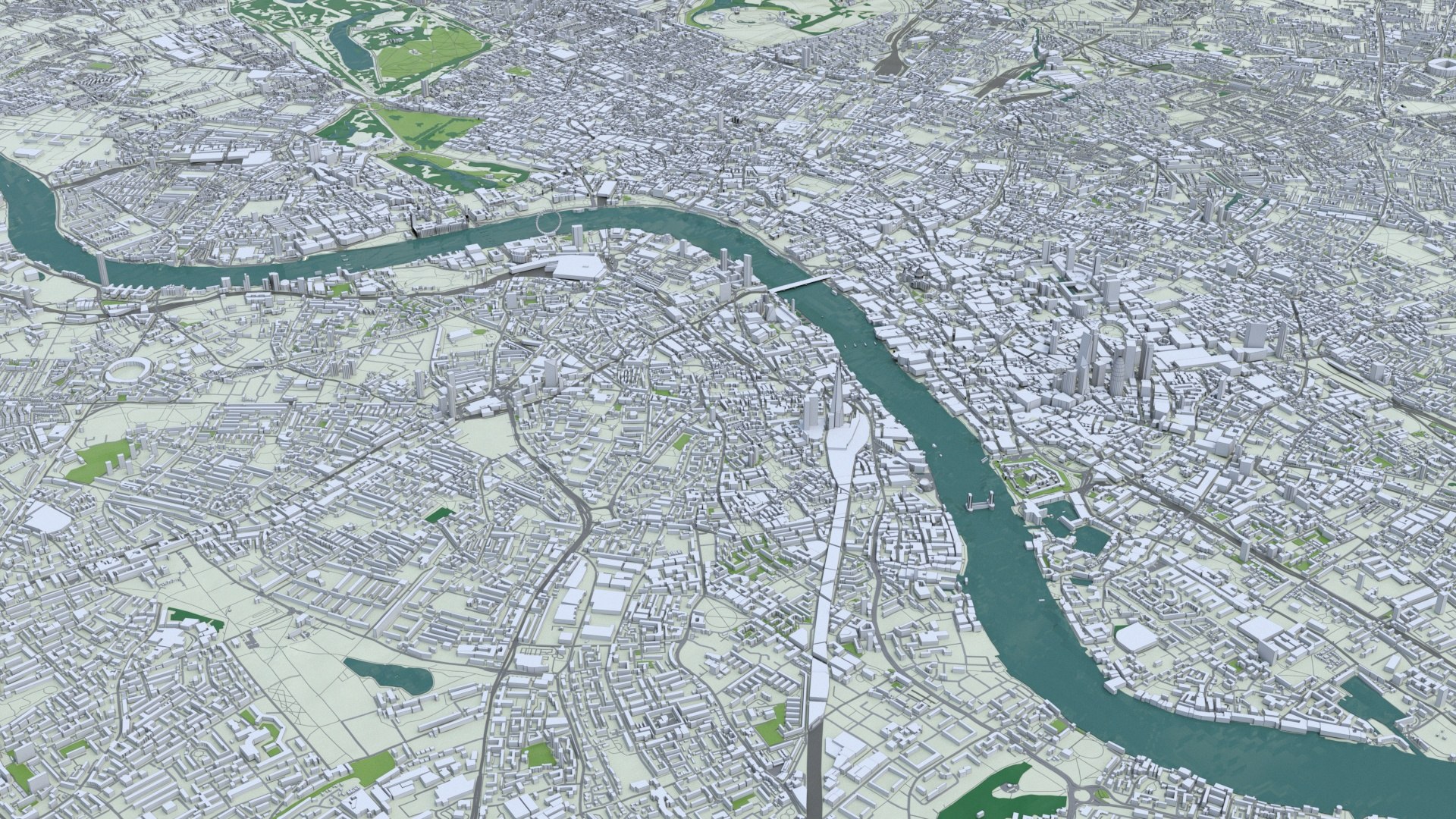 London city terrain model - TurboSquid 1397680