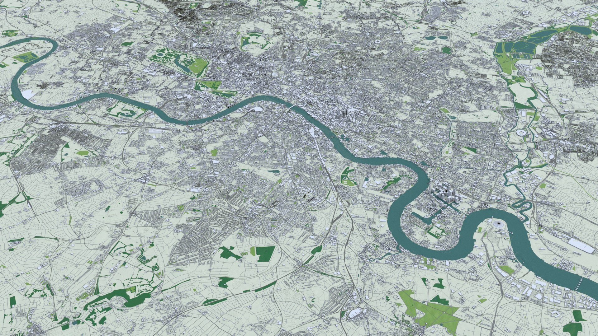 London city terrain model - TurboSquid 1397680