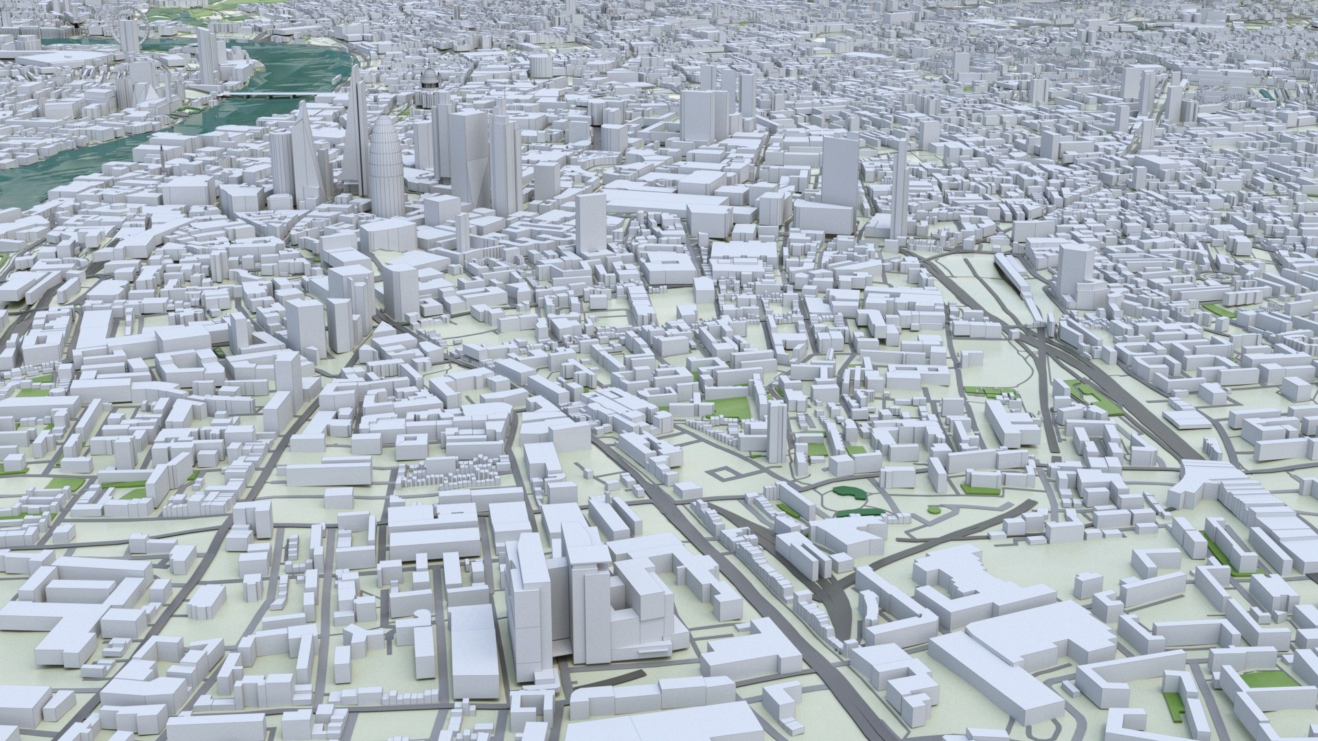 London city terrain model - TurboSquid 1397680